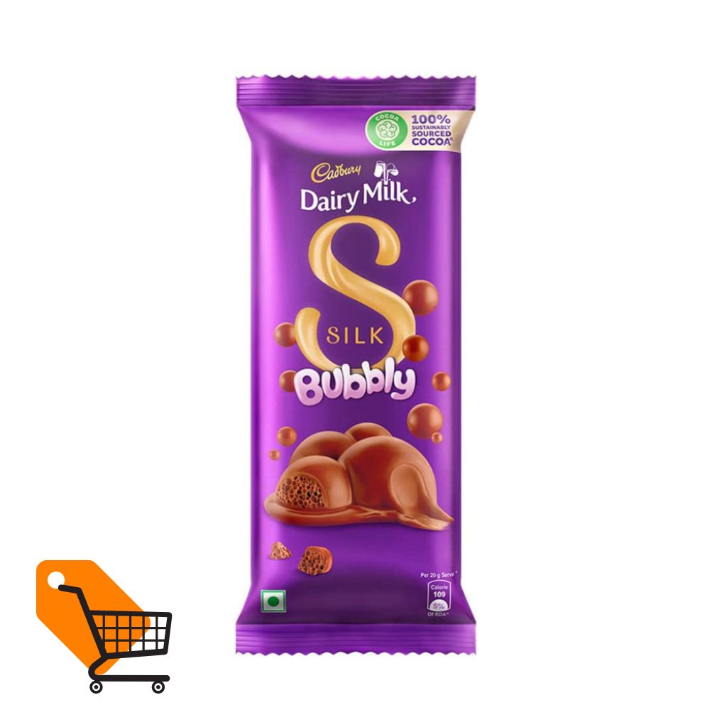 Cadbury Dairy Milk Silk Bubbly Chocolate 120g